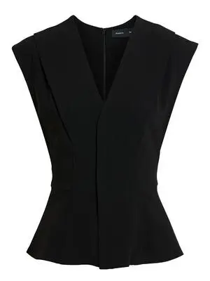 Proenza Schouler Janet Crepe Top - Black