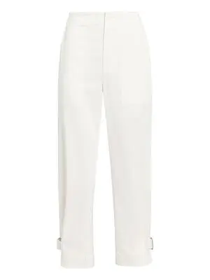 Proenza Schouler Kay Cotton-blend Gabardine Tapered Pants - White