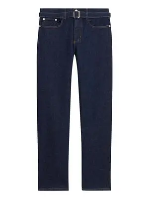 Proenza Schouler Ellsworth High-rise Straight-leg Jeans - Dark Denim
