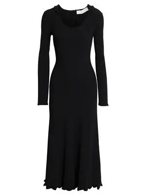 Proenza Schouler Elie Ribbed-knit Midi Dress - Black