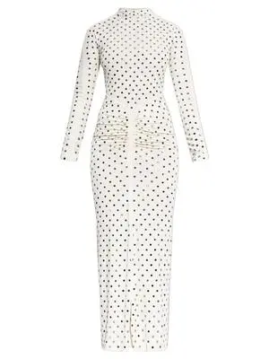 Alaïa Sequined Midi Dress - White