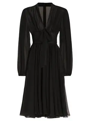 Dolce & Gabbana Chiffon Dress - Black