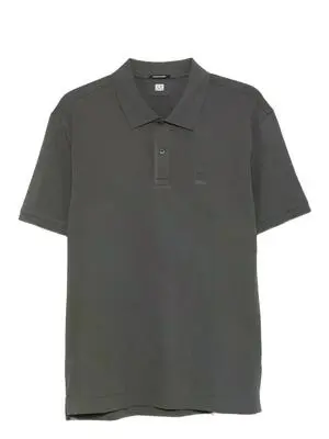 C.P. COMPANY Logo-patch Polo Shirt - Grey