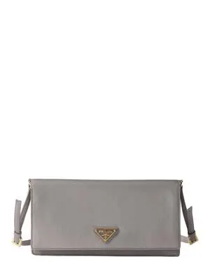 Prada Satin Mini Shoulder Bag Graphite