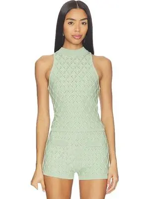 Devon Windsor Renatta Knit Tank Top - Spearmint