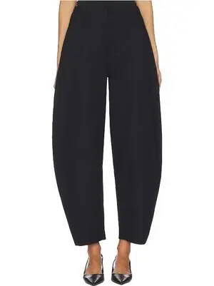 EAVES Mai Sculptural Ankle Pant - Black