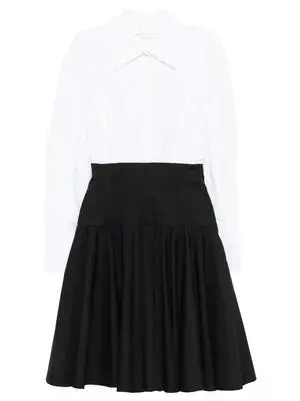 GENNY Long-sleeve A-line Dress - Black