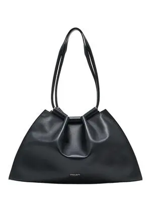 Giorgio Armani Small Nappa Leather Shopper - Black