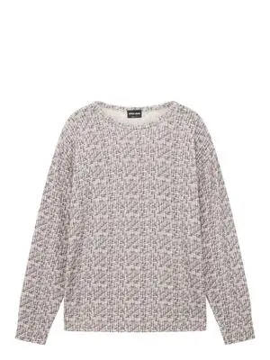 Giorgio Armani Printed Cashmere Jumper - Grey