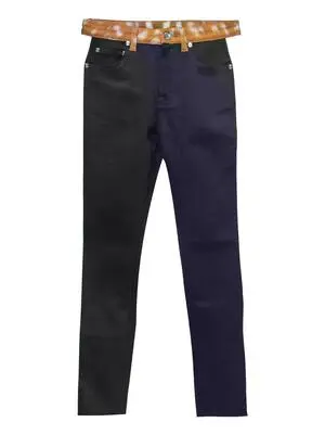 Burberry Contrast Side-stripe Jeans - Black