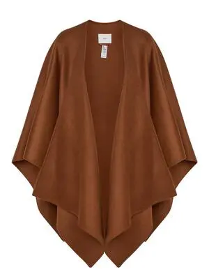 JOSEPH Cassidy Wool And Cashmere-blend Cape Coat - Rust
