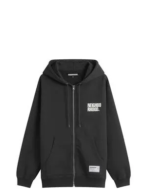 NEIGHBORHOOD Classic Logo Zip Hoodie - Black