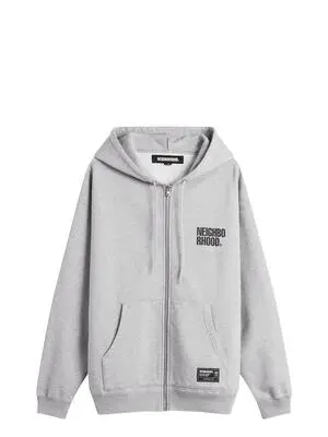 NEIGHBORHOOD Classic Logo Zip Hoodie - Gray