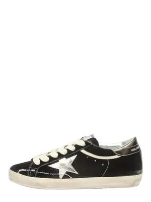 GOLDEN GOOSE Super Star Velvet Sneaker - Dark Grey/silver