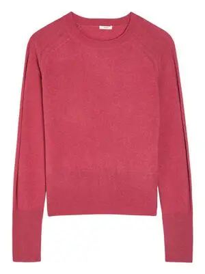 JOSEPH Melby Cashmere-blend Top - Dark Pink