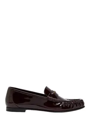 Chloé Patent Leather Loafers - Burgundy