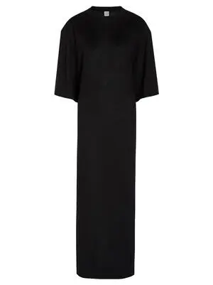 TOTÊME Fine-Knit Wool Maxi Tee Dress