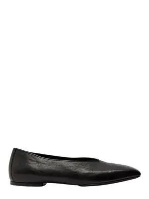 Rick Owens Leather Ballet Flats - Black