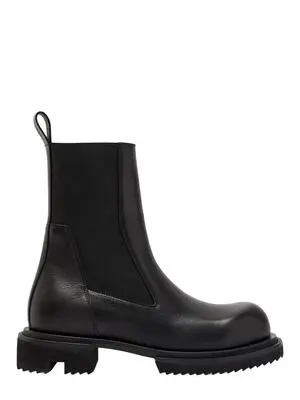 Rick Owens Gabe Leather Ankle Boots - Black