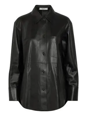 JOSEPH Penna Leather Jacket - Black