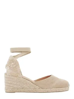 CastaÑer Carina 60mm Wedges - Beige