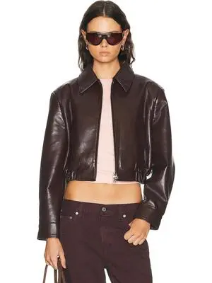 AGOLDE Nahla Cropped Jacket - Madera