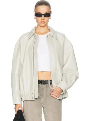 AGOLDE Aston Bomber Jacket - Buff
