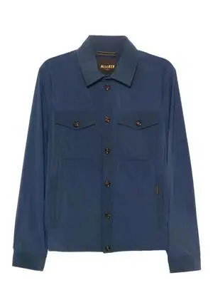 MOORER Ade Ac Shirt Jacket - Blue