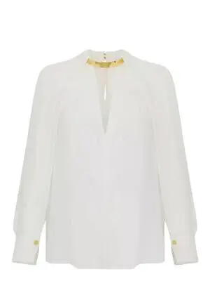 Elisabetta Franchi Slim-fit Blouse - White