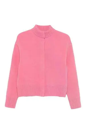 Bruno Manetti Mock-neck Cardigan - Pink