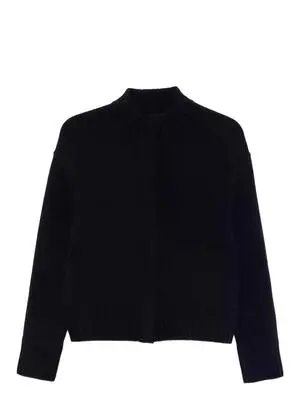 Bruno Manetti Mock-neck Cardigan - Blue
