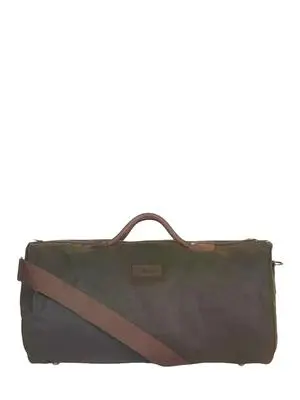 Barbour Waxed Cotton Duffle Bag - Green