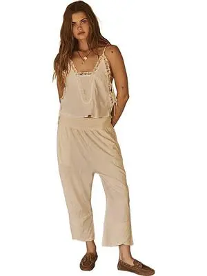 Free People Cotton Harem Pants - Sugar Swizzle