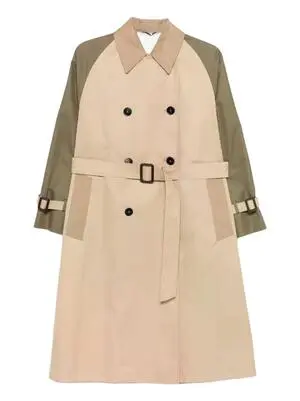 Max Mara Belted Double-breasted Coat - Neutrals