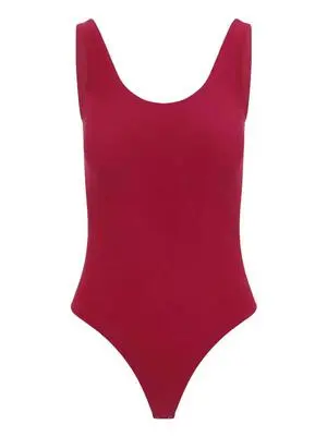 Wolford Sleeveless Scoop-neck Body - Red