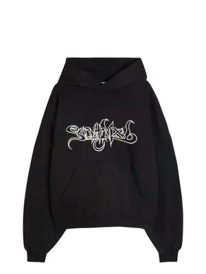 SAINT MXXXXXX Logo Hoodie - Black
