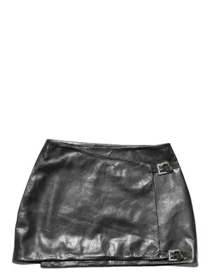 Enfants Riches Déprimés Side Buckle Mini Skirt - Black