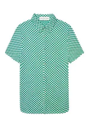 GOD'S TRUE CASHMERE Short-sleeve Buttoned Shirt - Green
