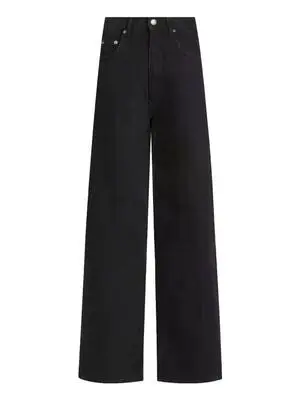 Dolce & Gabbana Five-pocket Wide-leg Jeans - Black