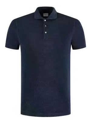 Fedeli Buttoned Polo Shirt - Blue