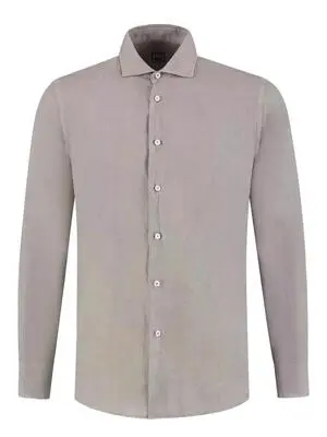 Fedeli Button-up T-shirt - Neutrals