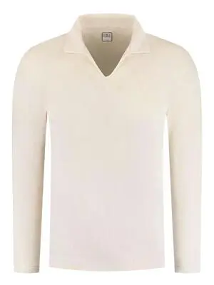Fedeli V-neck Polo T-shirt - Neutrals