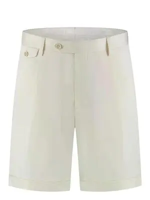 LARDINI Button Flap-pocket Shorts - Neutrals