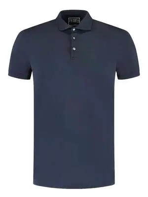 Fedeli Buttoned Polo Shirt - Blue