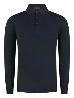 ZANONE Buttoned Polo Shirt - Blue