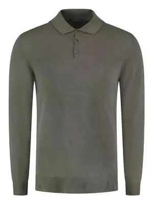 ZANONE Buttoned Polo Shirt - Green