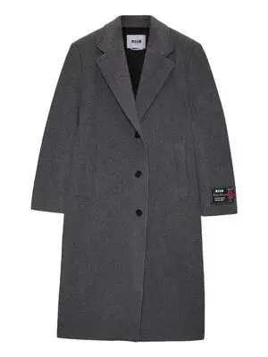 MSGM Single-breasted Coat - Grey