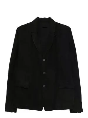 THOM KROM Button-front Blazer - Black
