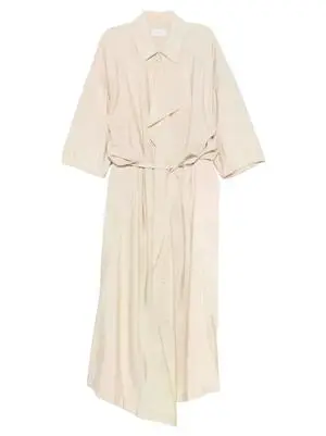 LEMAIRE Asymmetrical Shirt Dress - Neutrals
