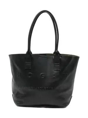Hogan Address Embossed Tote Bag - Black